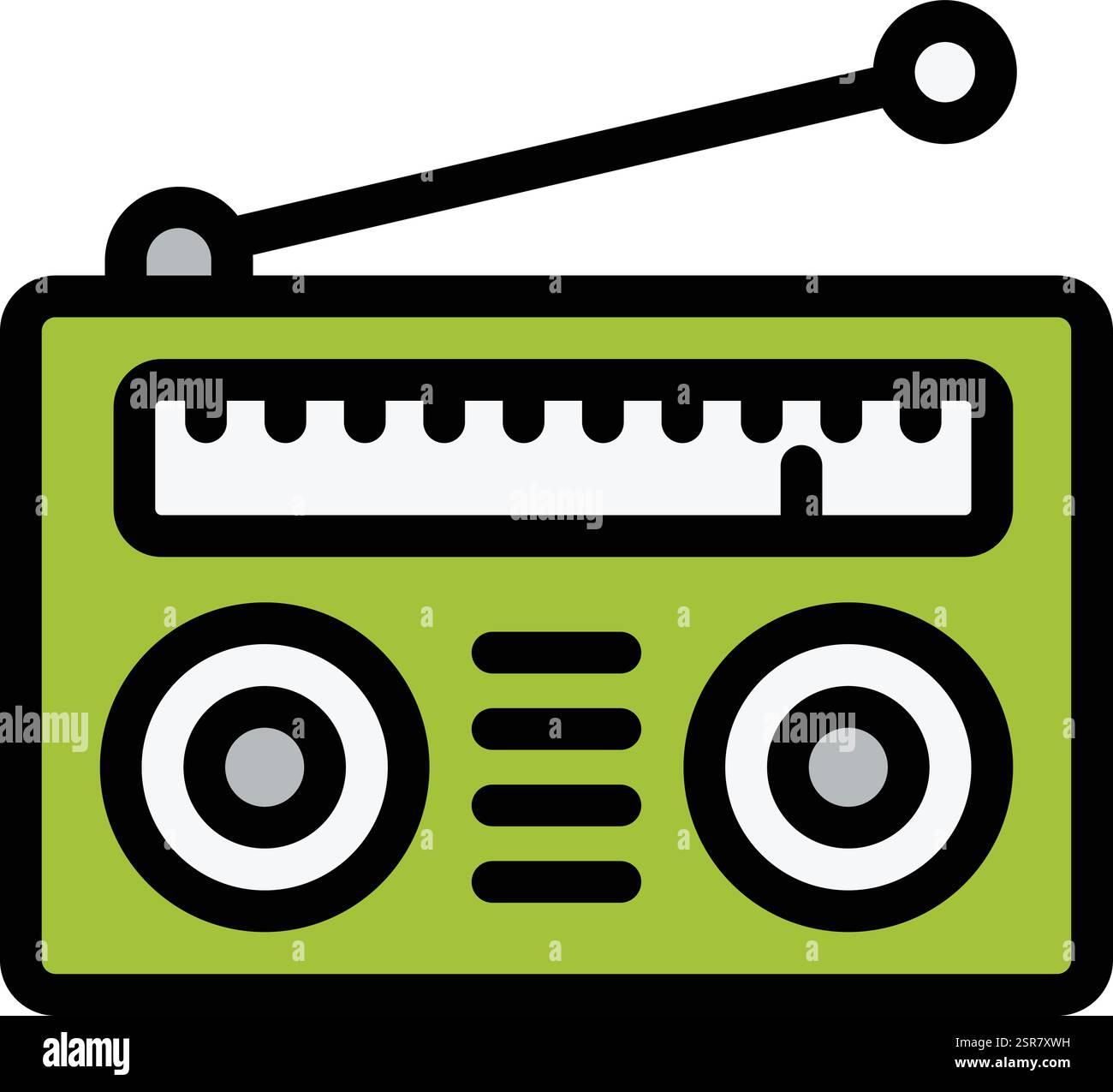 Radio signal icon vector Stock Vector Images - Alamy