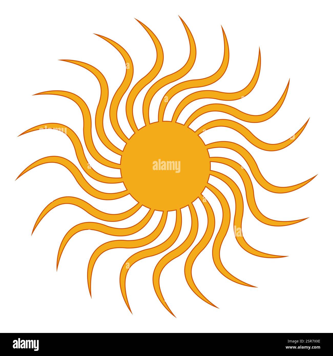 Wavy lines minimal vector Cut Out Stock Images & Pictures - Alamy