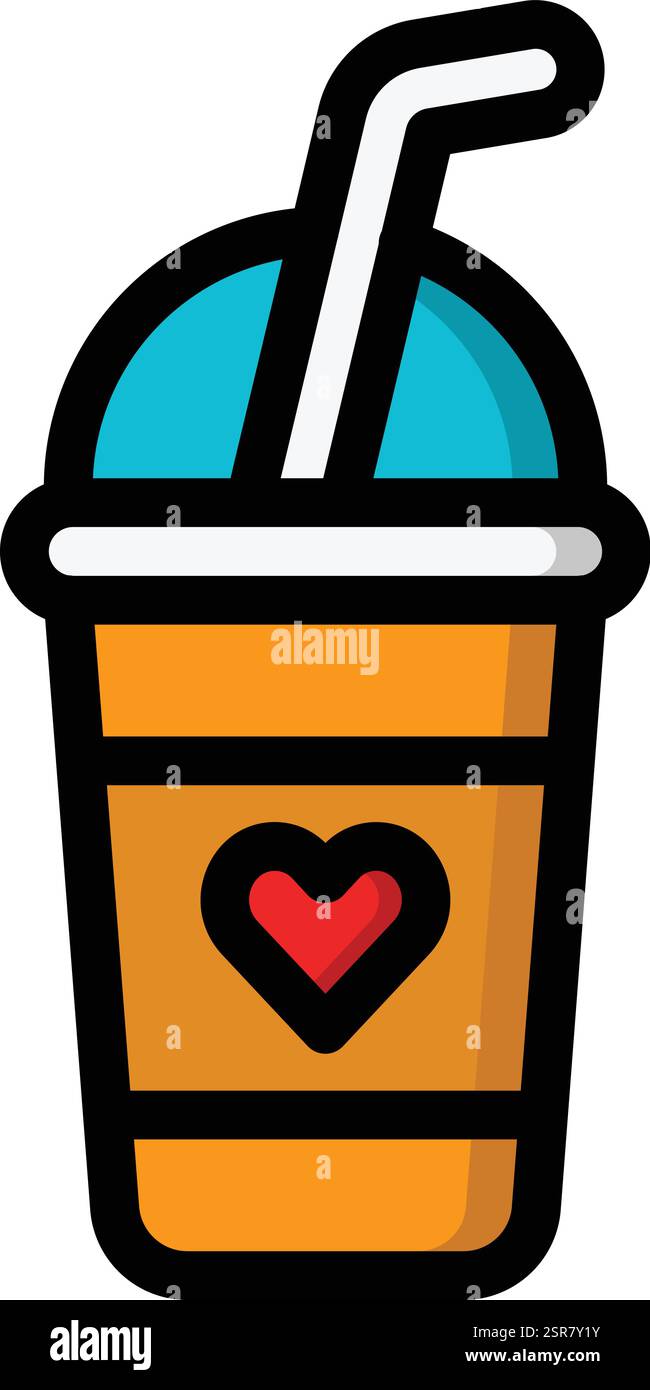 Milkshake Vector Icon Design Illustration Stock Vector Image & Art - Alamy