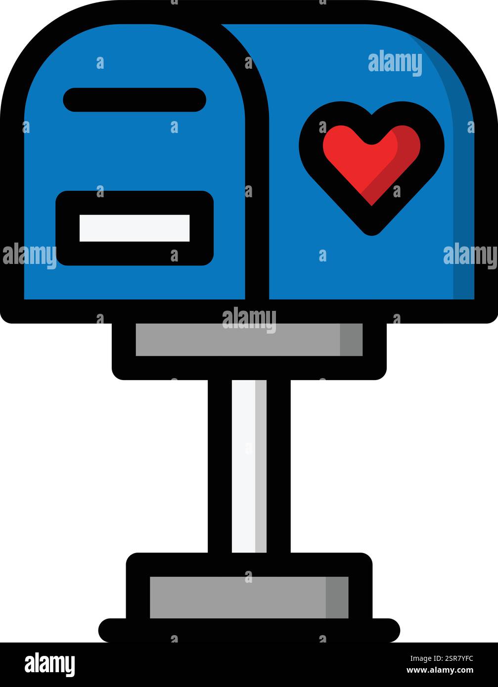 Mailbox 2 vector vectors hi-res stock photography and images - Alamy