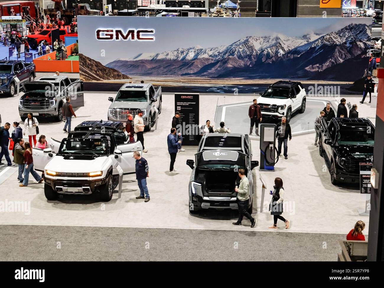 Chicago, USA. 14th Feb, 2025. People visit the 2025 Chicago Auto Show ...