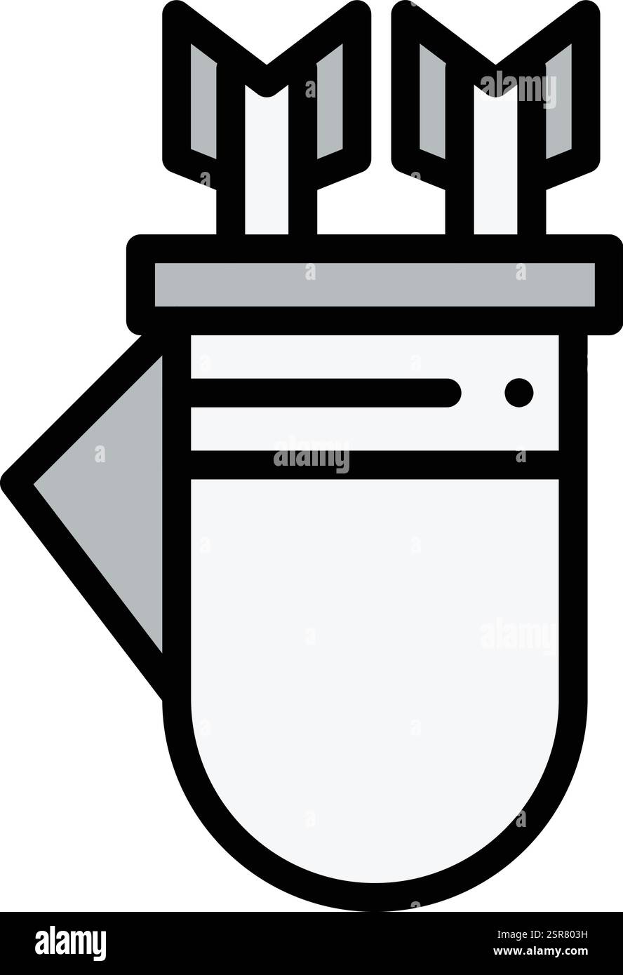 Quiver Vector Icon Design Illustration Stock Vector Image & Art - Alamy