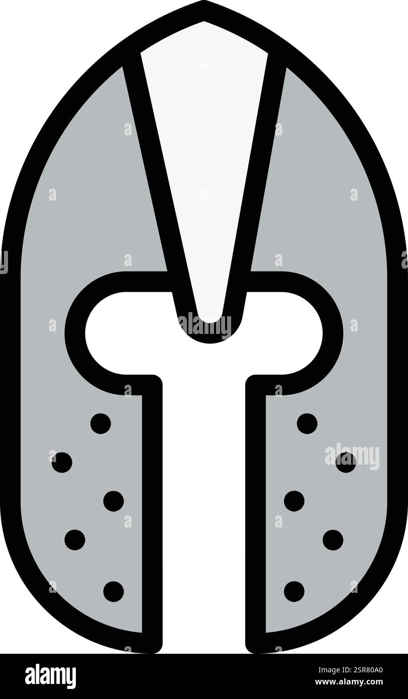 Knight helmet Vector Icon Design Illustration Stock Vector Image & Art ...