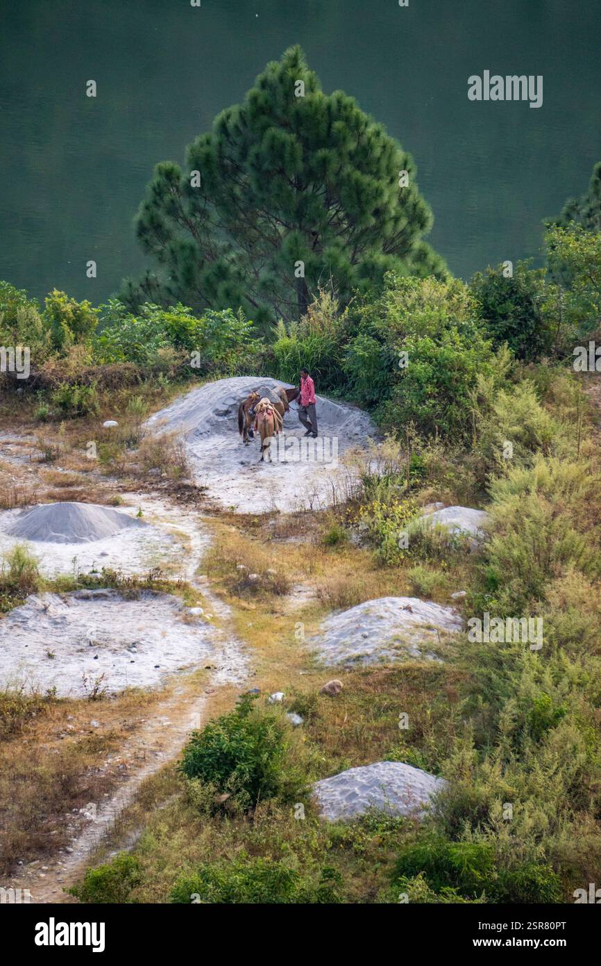 Nov. 3rd 2024 Uttarkashi Uttarakhand India. Village view at ...