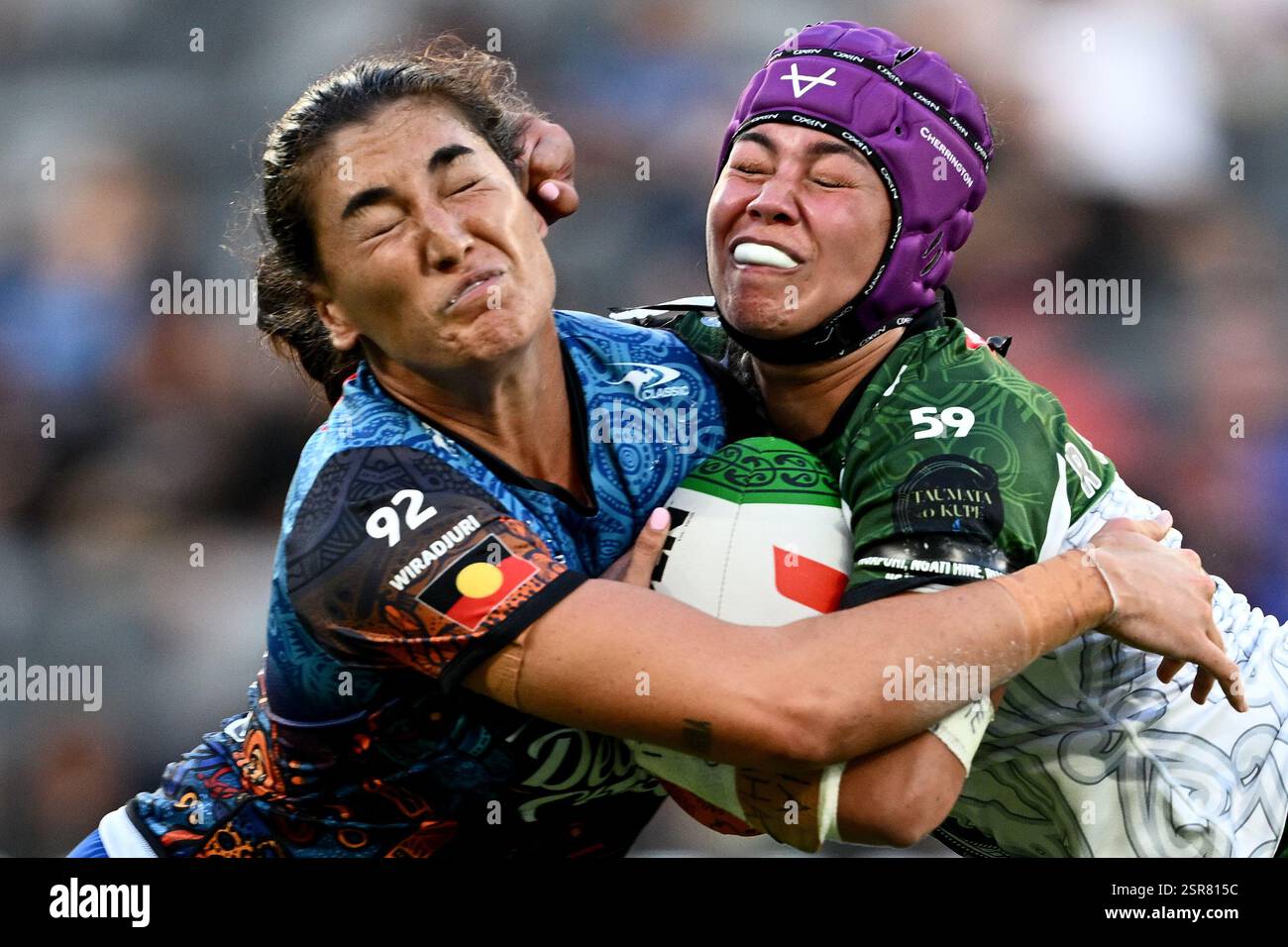 Sydney, Australia. 15th Feb, 2025. Rueben Cherrington of the Maori All ...