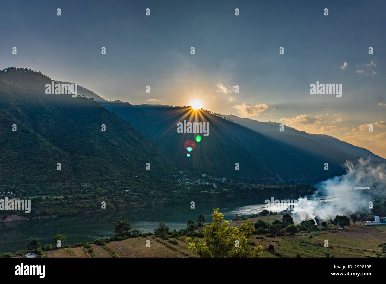Nov. 3rd 2024 Uttarkashi Uttarakhand India. Village view at ...