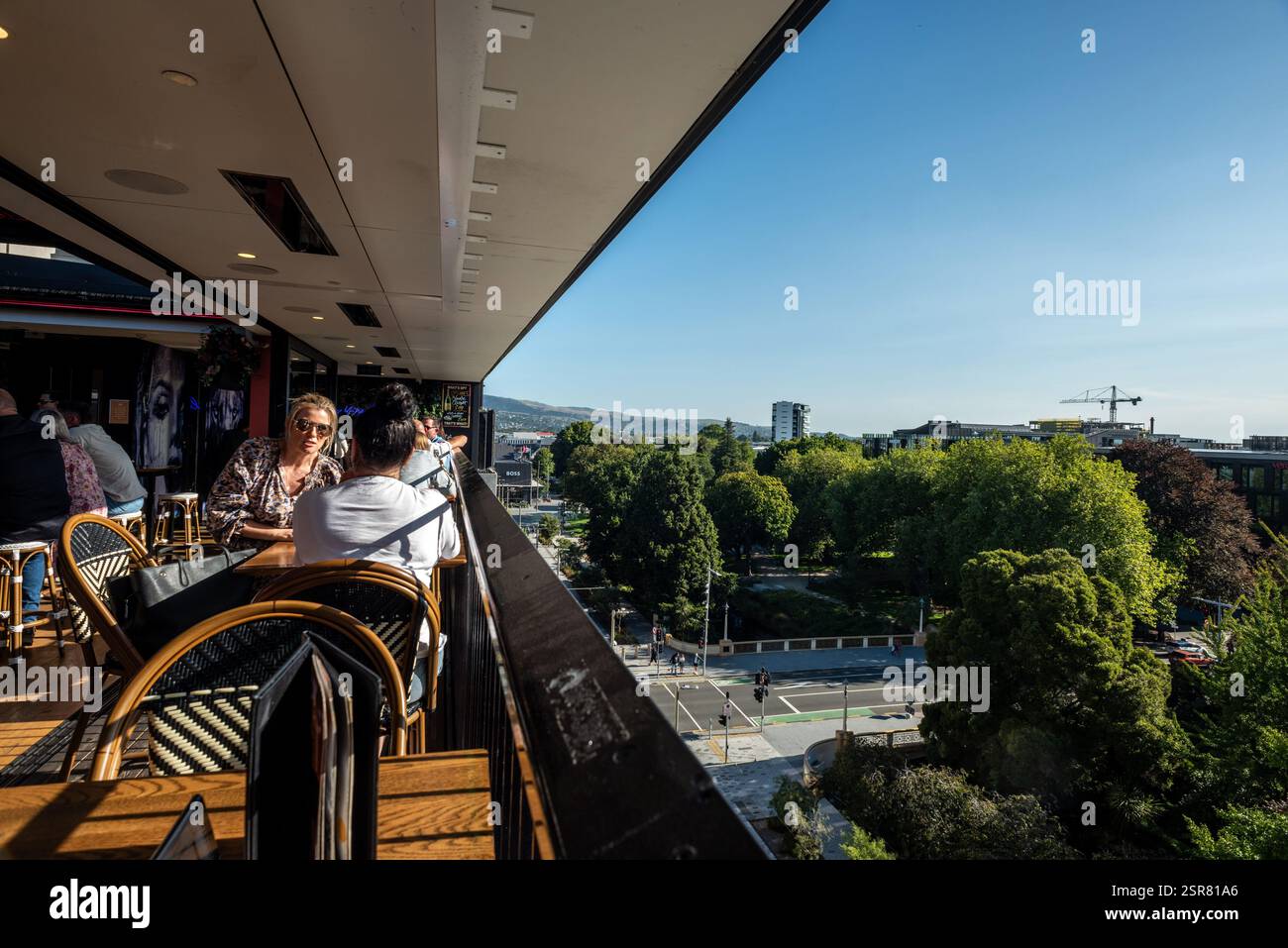 Christchurch, February 5th 2025: Mr Brightside rooftop bar in the ...