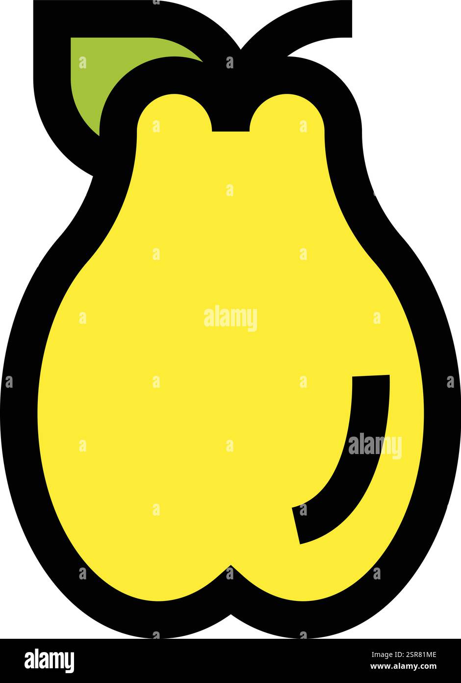 Quince Vector Icon Design Illustration Stock Vector Image & Art - Alamy