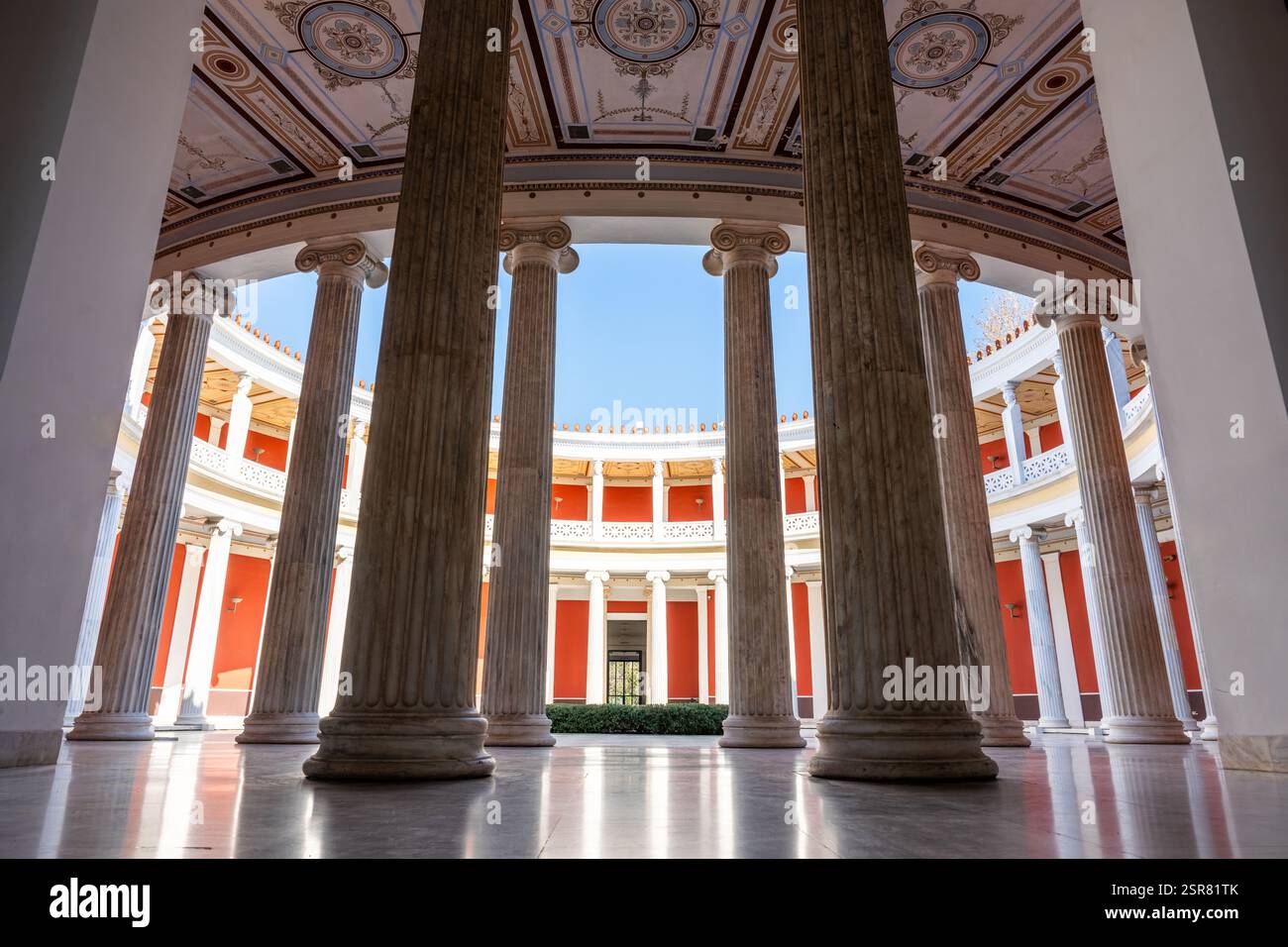 Circular atrium of Zappeion in Athens, Greece Stock Photo - Alamy