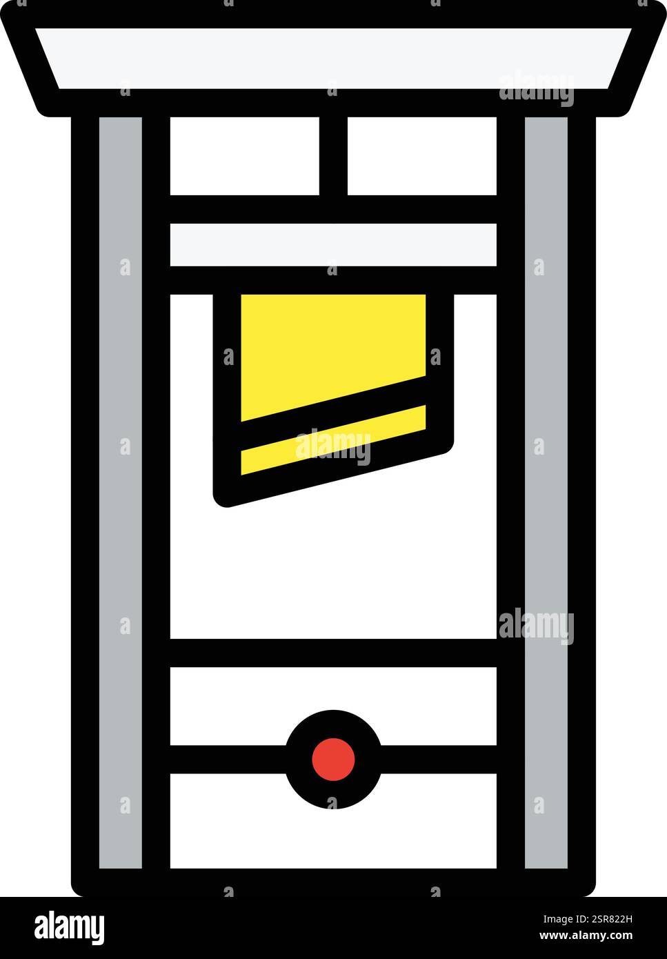 Guillotine Vector Icon Design Illustration Stock Vector Image & Art - Alamy