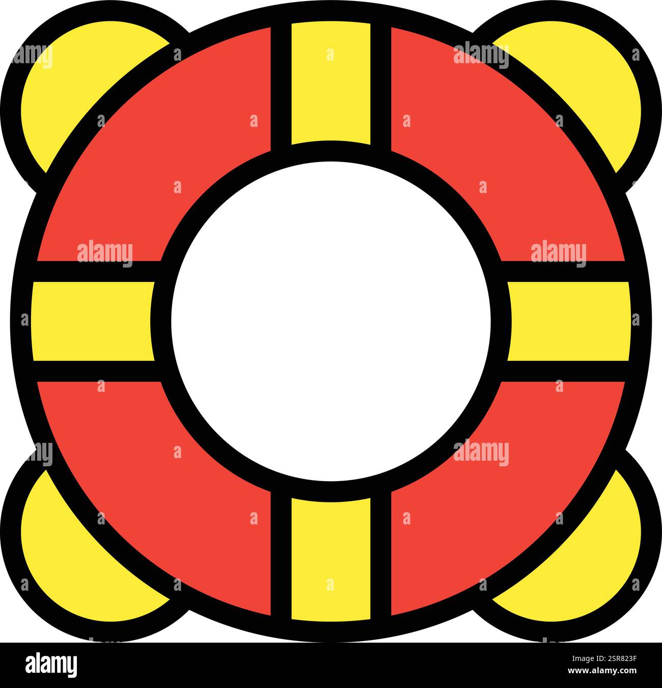 Lifebuoy Vector Icon Design Illustration Stock Vector Image & Art - Alamy