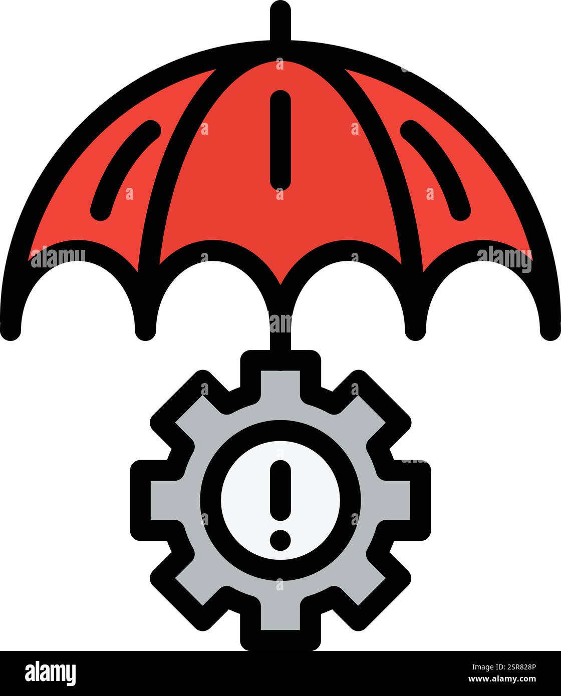 Risk Management Vector Icon Design Illustration Stock Vector Image ...