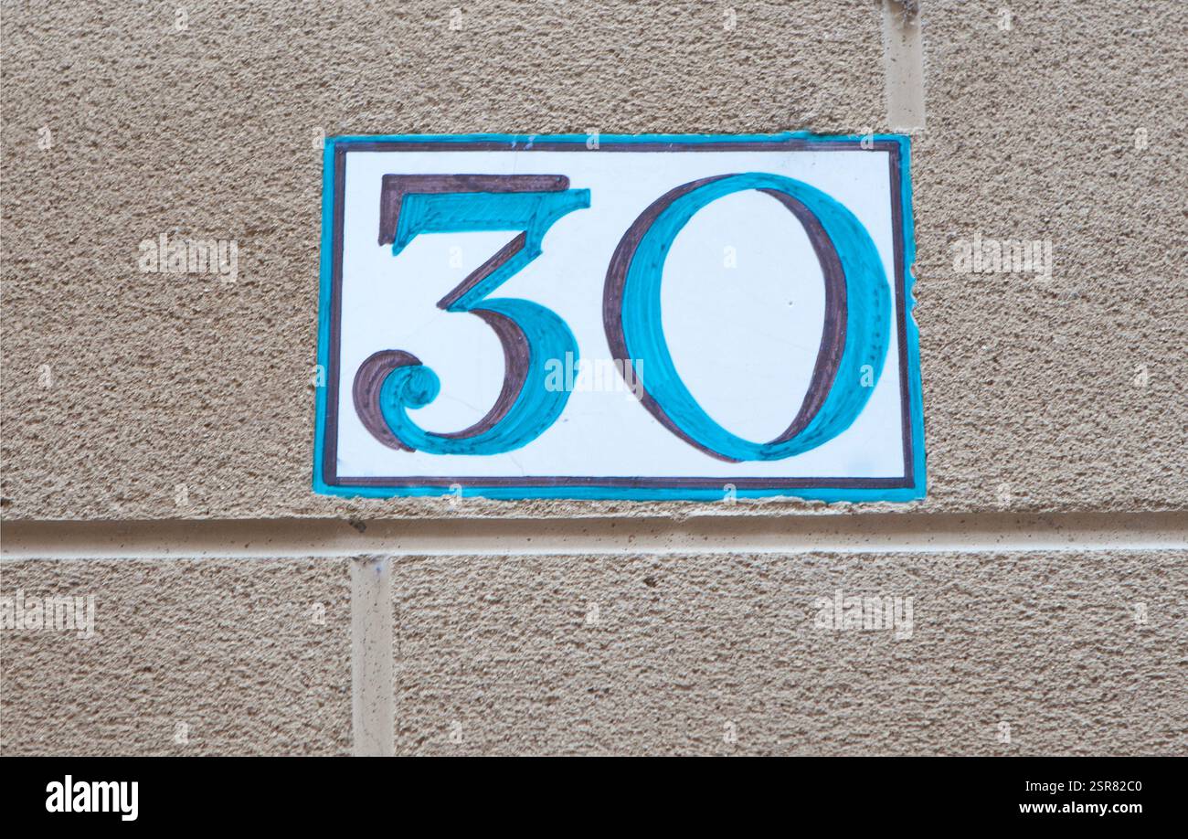 House number 30 thirty. Houses numbers with personality at Estella ...