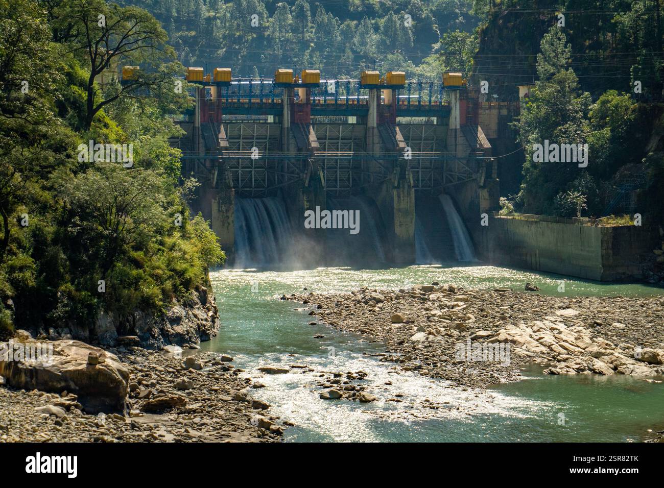 Nov.3rd2024. Uttarakhand India. The Maneri Dam, a concrete gravity dam ...