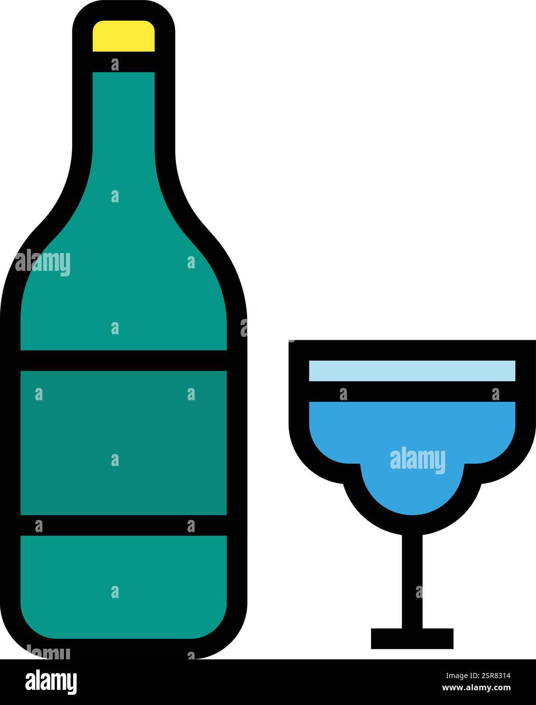 Drinks Vector Icon Design Illustration Stock Vector Image & Art - Alamy