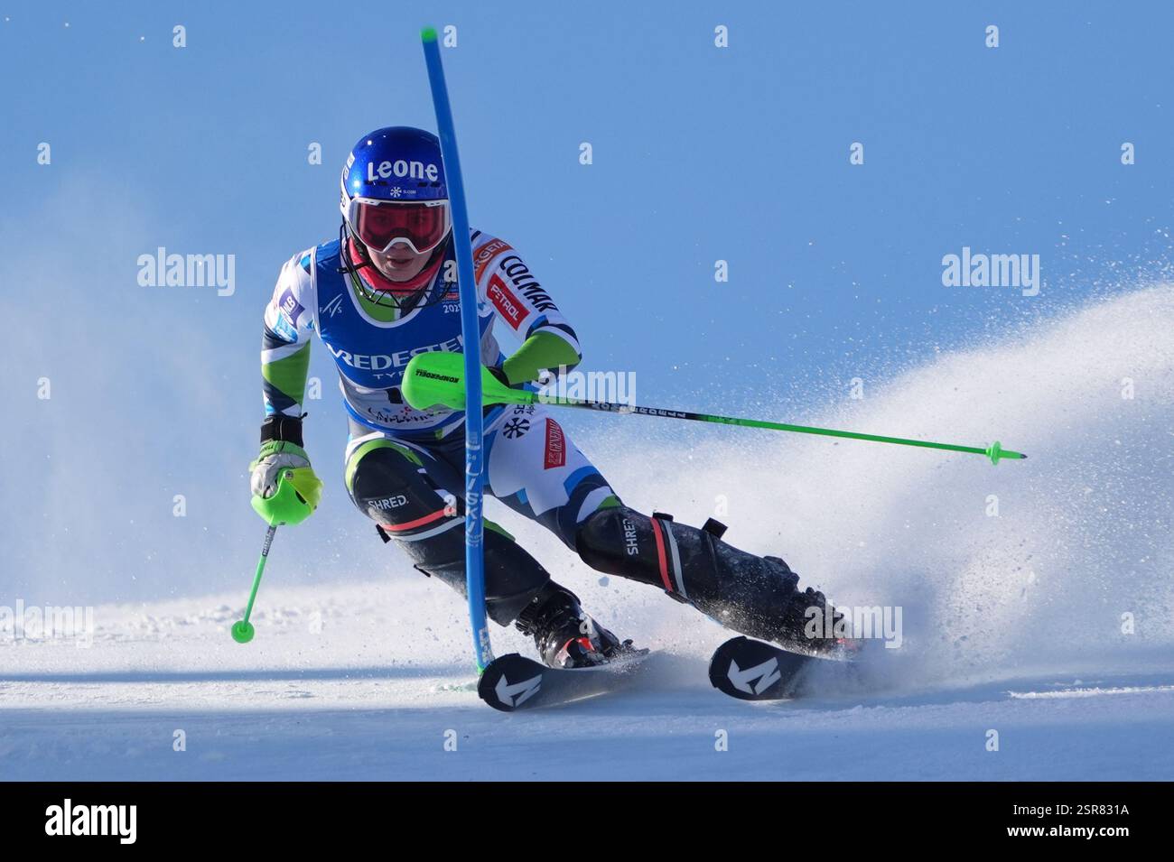 Slovenia's Andreja Slokar competes in a women's slalom, at the Alpine ...