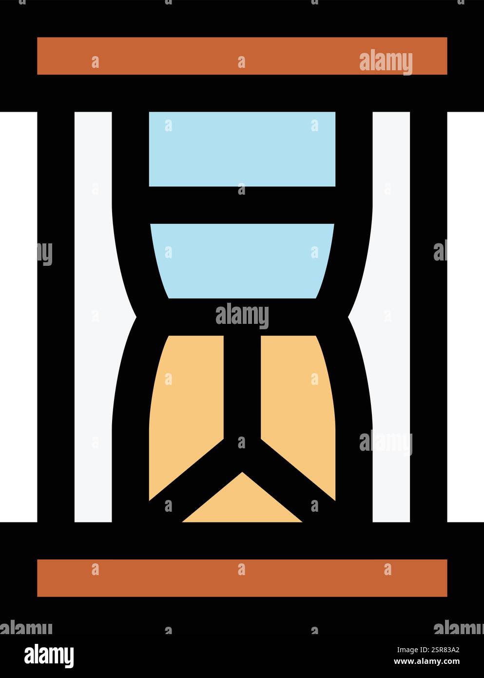 Hourglass Vector Icon Design Illustration Stock Vector Image & Art - Alamy