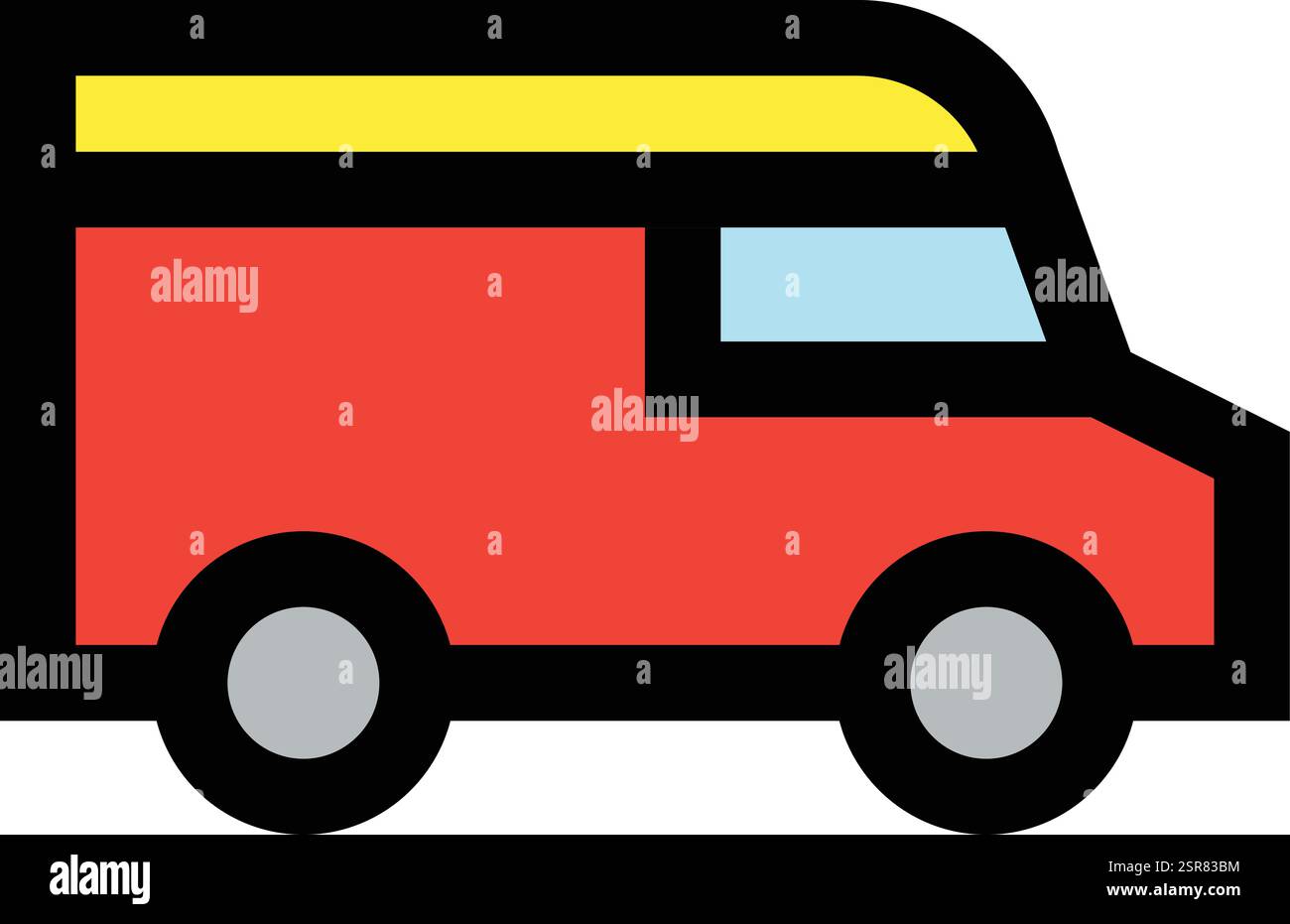 Delivery Van Vector Icon Design Illustration Stock Vector Image & Art ...