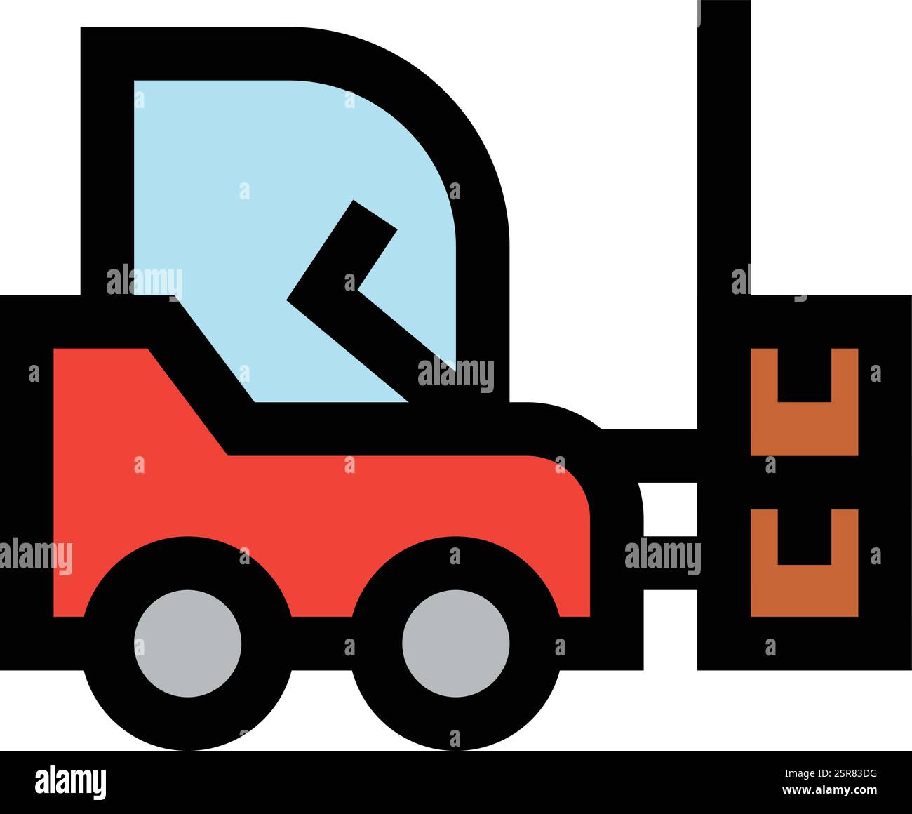 Fork Lifter Vector Icon Design Illustration Stock Vector Image & Art ...