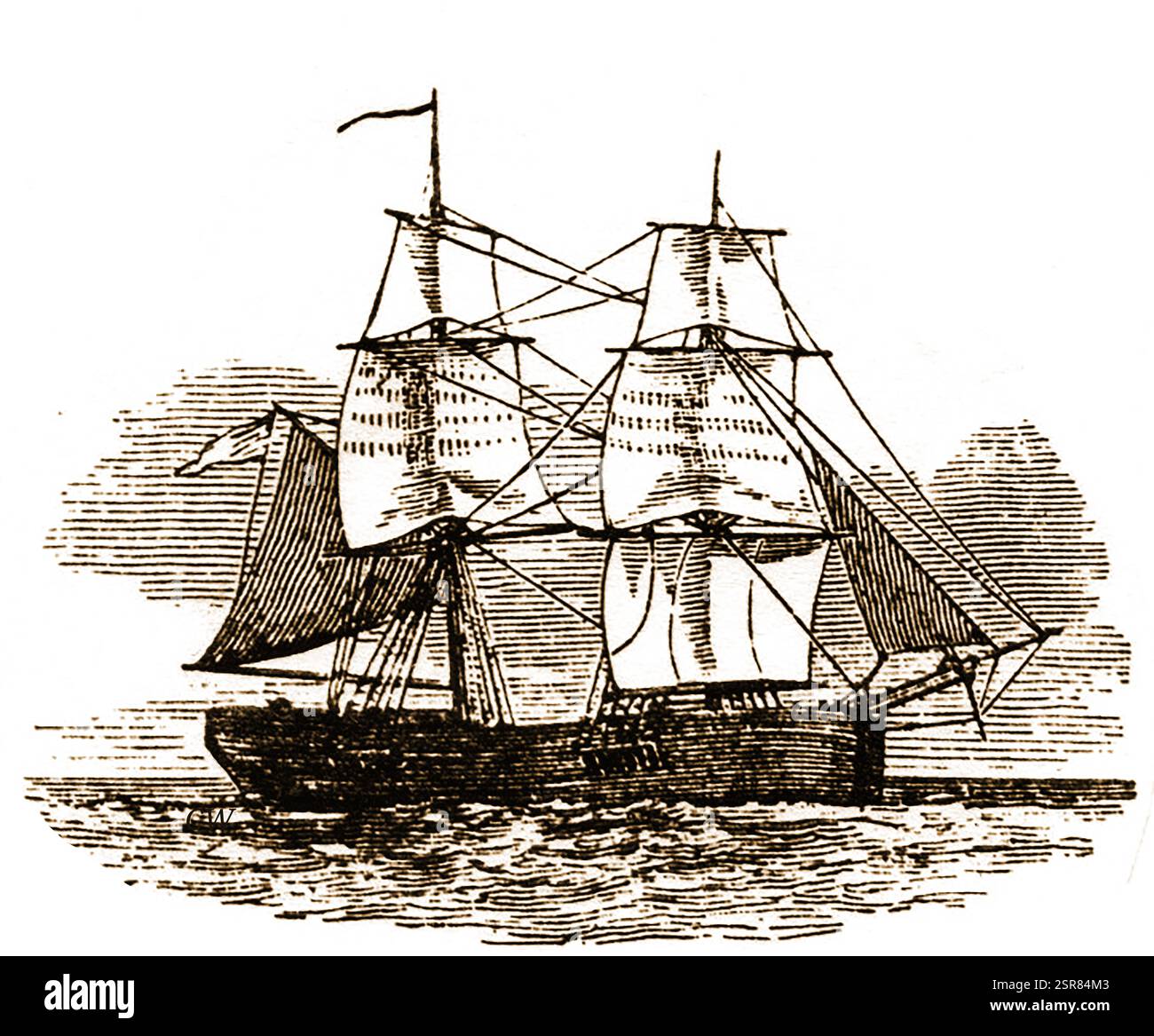 Brig boat Cut Out Stock Images & Pictures - Alamy