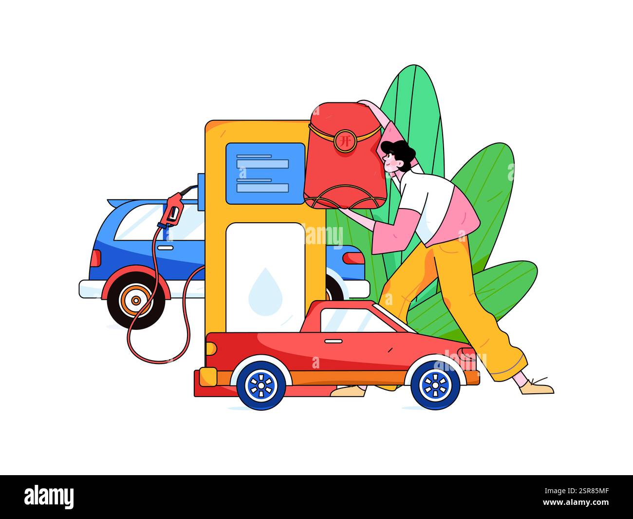 Vector Internet operation hand-drawn illustration of people getting ...