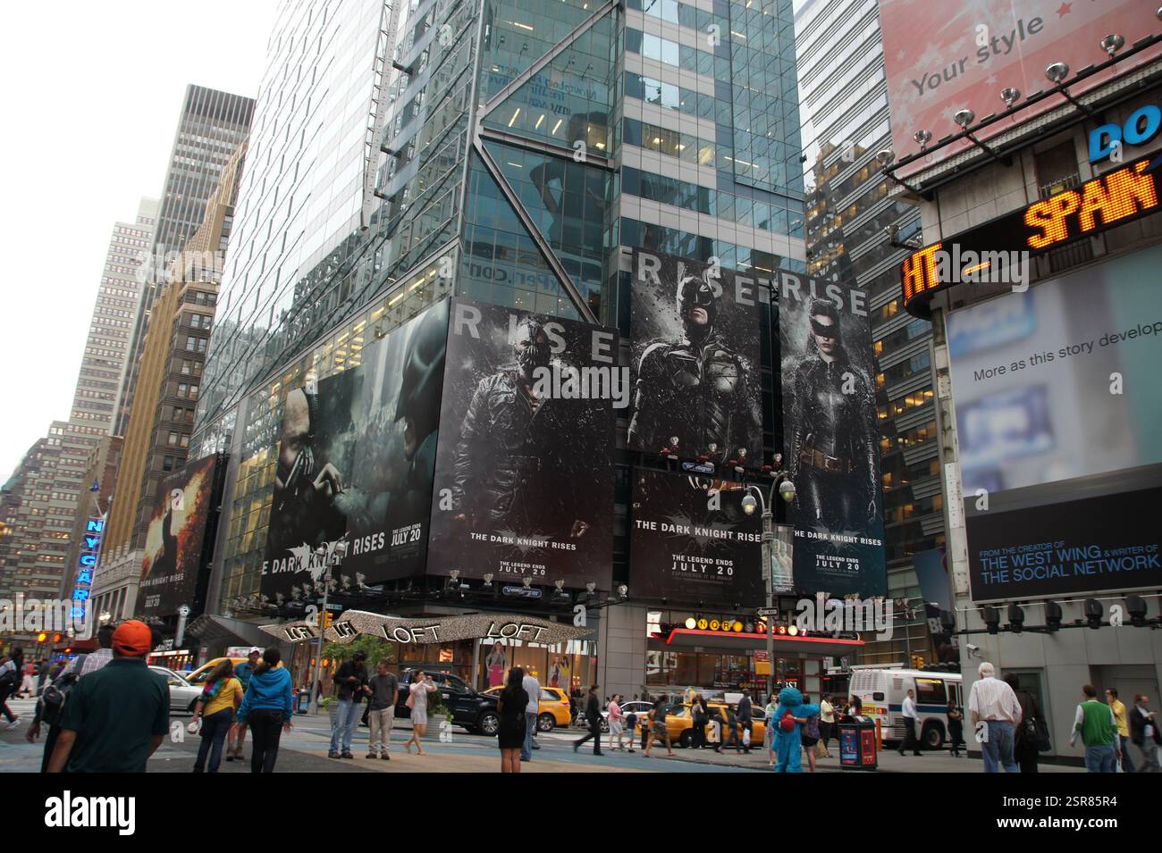 Manhattan dreams of distant lands. A silver arrow streaks across the azure expanse, a contrail ...