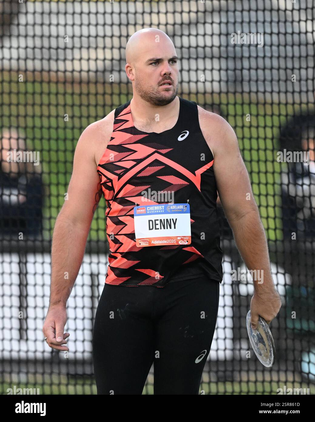 Adelaide, Australia. 15th Feb, 2025. Matthew Denny preparing to throw ...