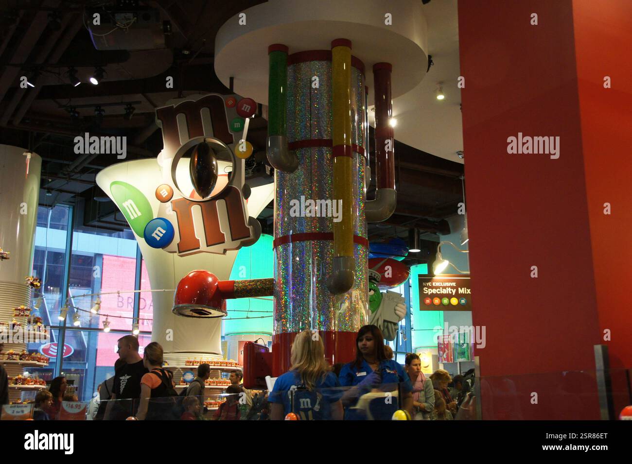 A bag of M&M's candies in red, white, and blue colors, possibly a New ...