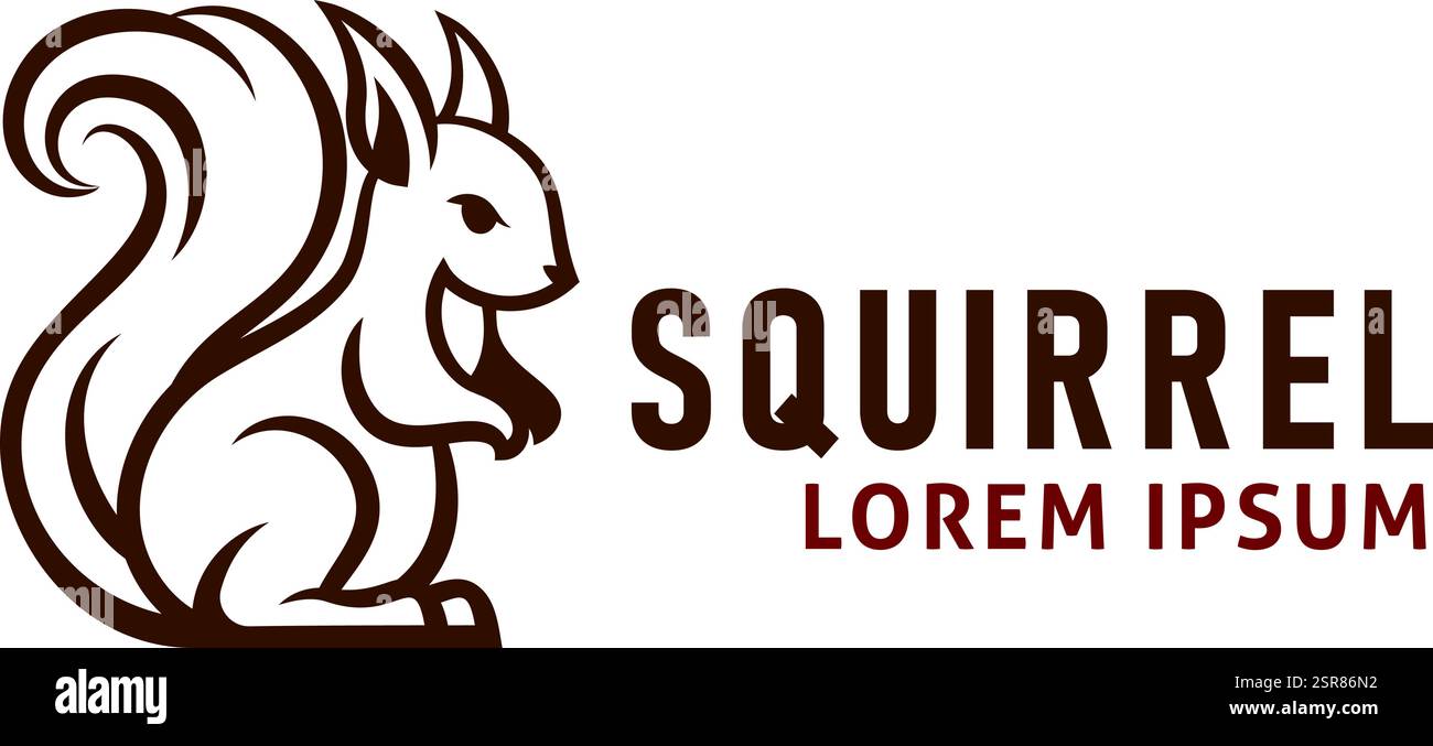 Squirrel Animal Design Icon Mascot Illustration Stock Vector Image ...