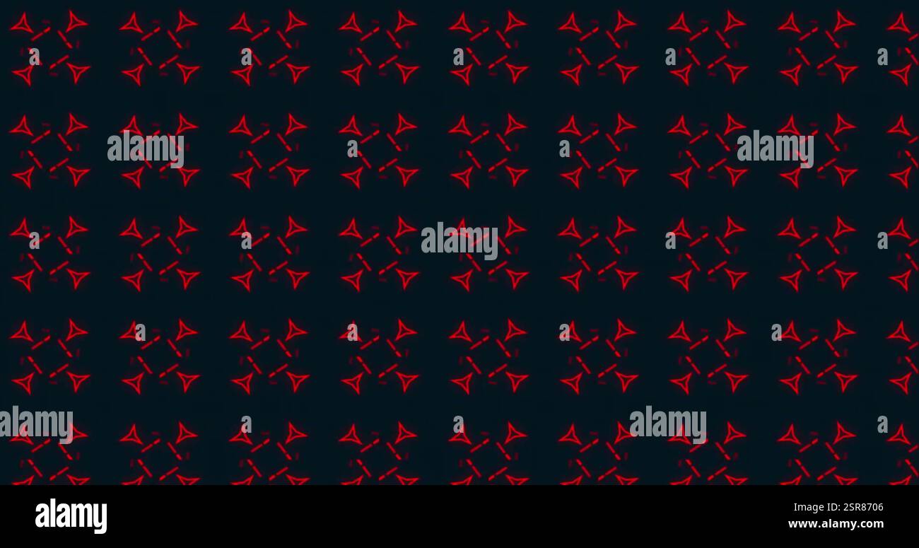 Image of red shapes moving on black background Stock Photo - Alamy