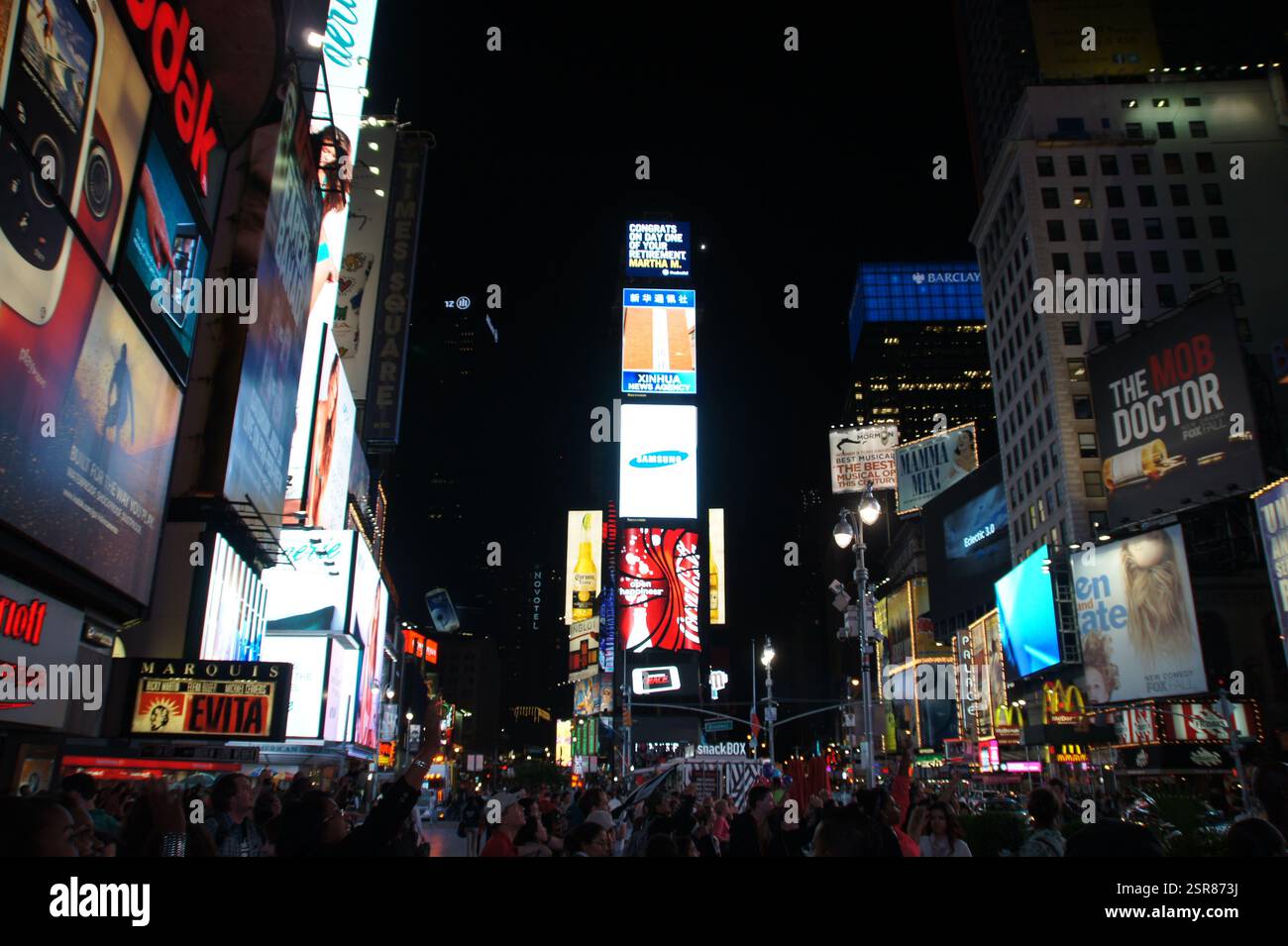 New York, Manhattan. Text collage in bold font featuring "Times Square ...