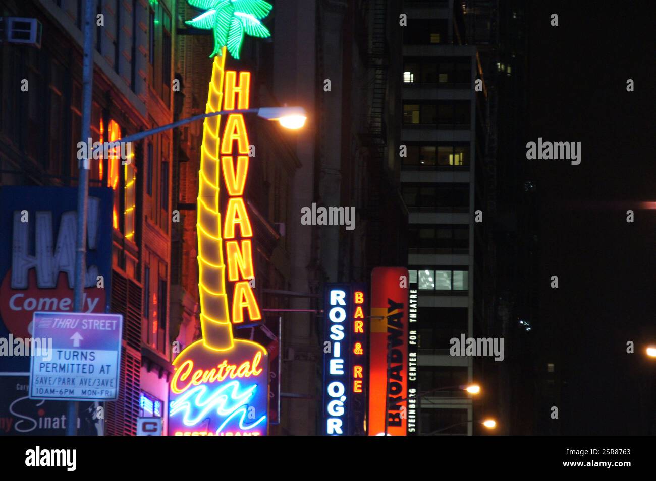 A vertical neon sign for Havana Central, a Cuban restaurant and bar ...