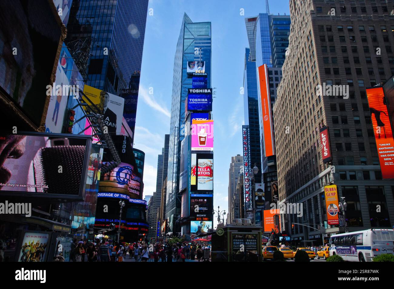 A large billboard in Times Square, New York City, might be an ...