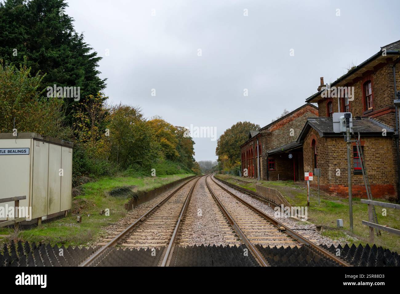 East Suffolk branch line Little Bealings Stock Photo - Alamy