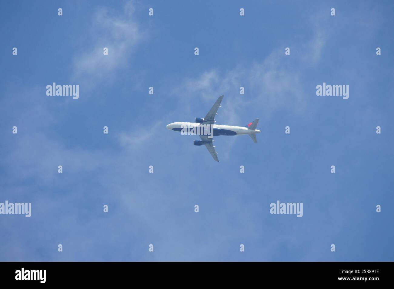 A commercial passenger jet, likely a Delta Air Lines Boeing 757-251 ...