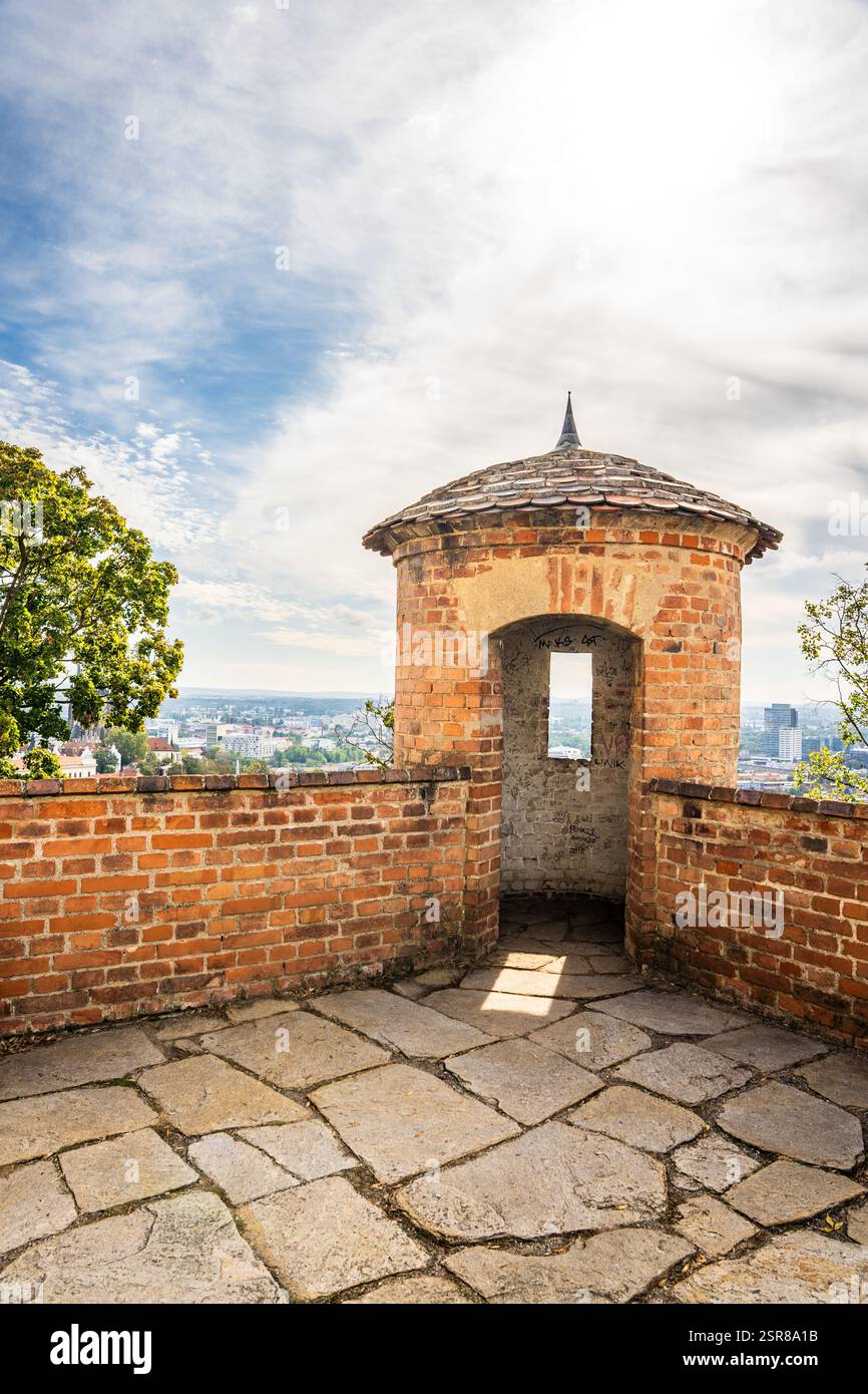 Outer wall and watchtower of the of Spilberk Castle ("Spielberg" in ...