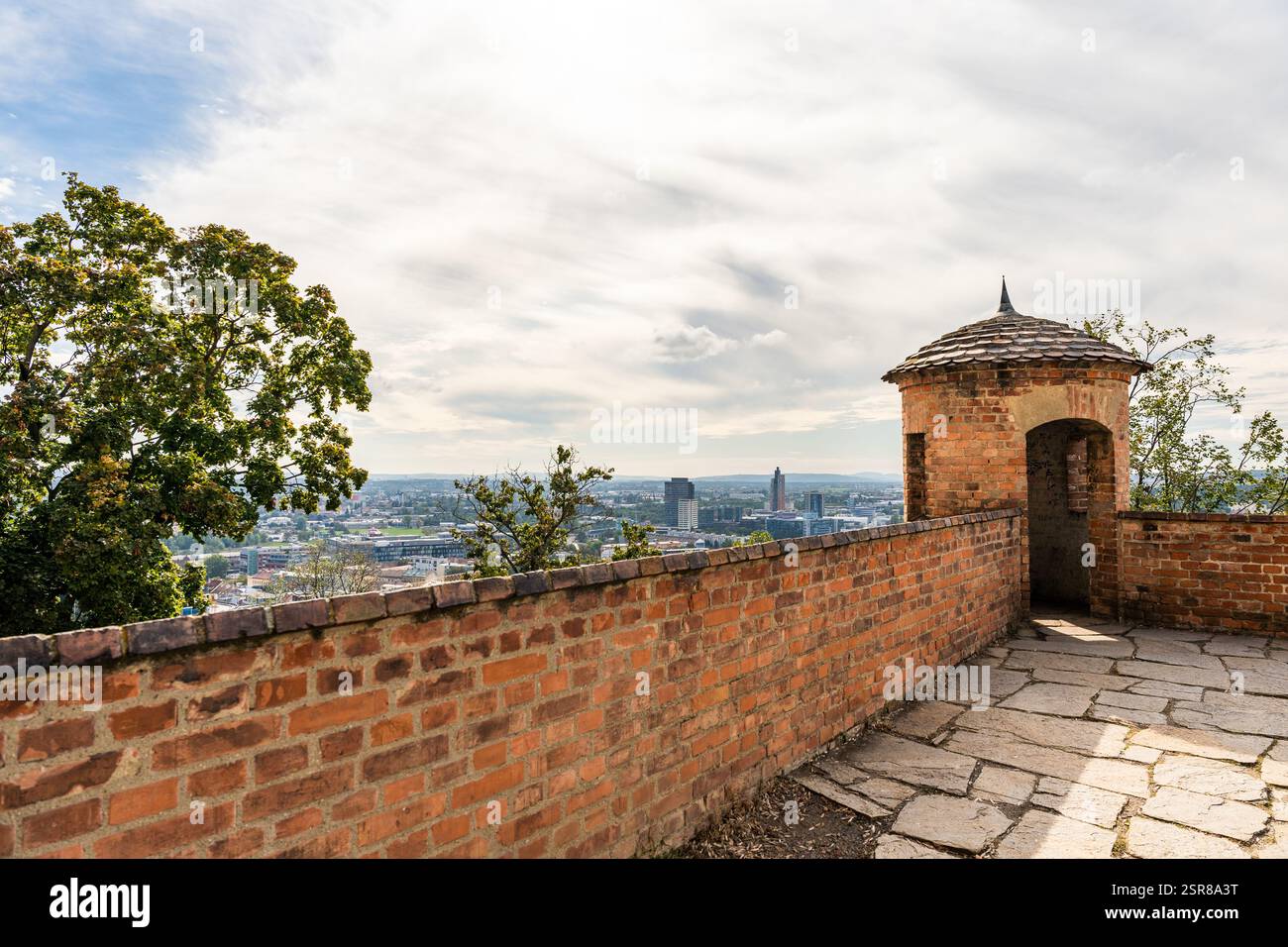 Outer wall and watchtower of the of Spilberk Castle ("Spielberg" in ...