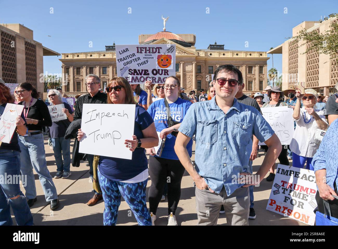 Hundreds of people gathered for the National 50501 Movement protest and ...
