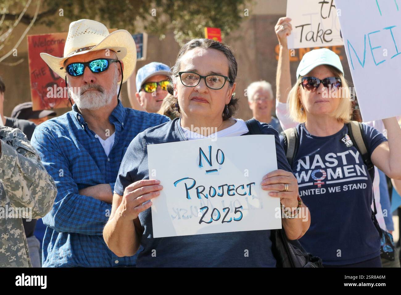 Hundreds of people gathered for the National 50501 Movement protest and ...