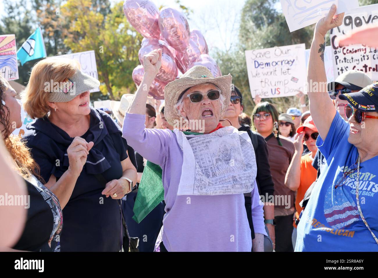 Hundreds of people gathered for the National 50501 Movement protest and ...