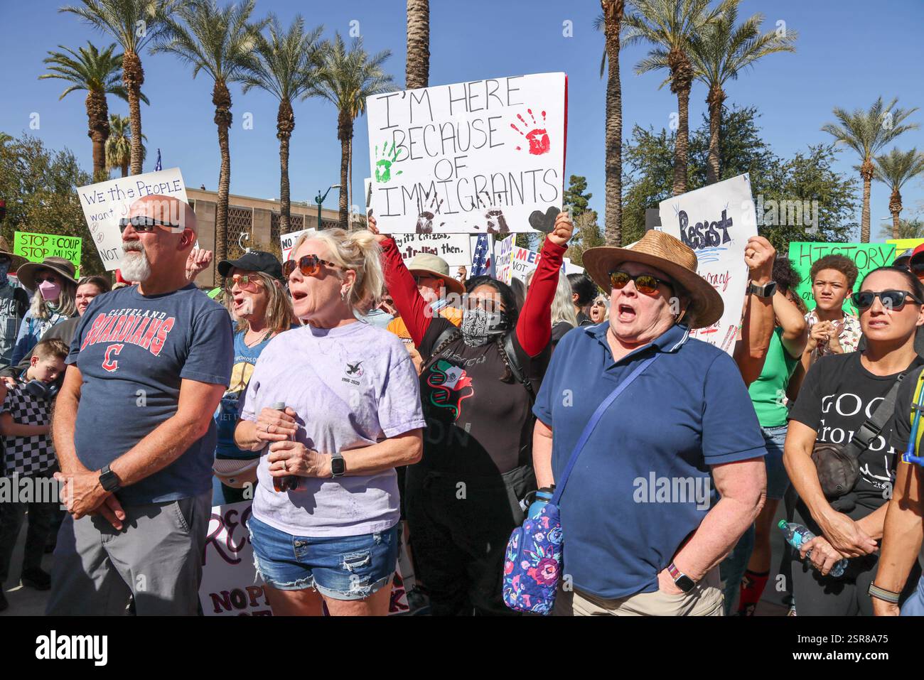 Hundreds of people gathered for the National 50501 Movement protest and ...