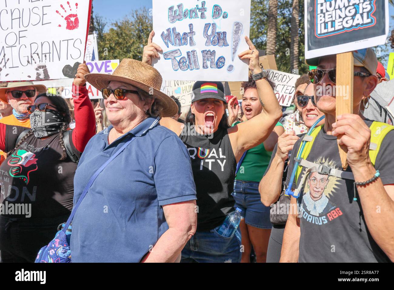 Hundreds of people gathered for the National 50501 Movement protest and ...