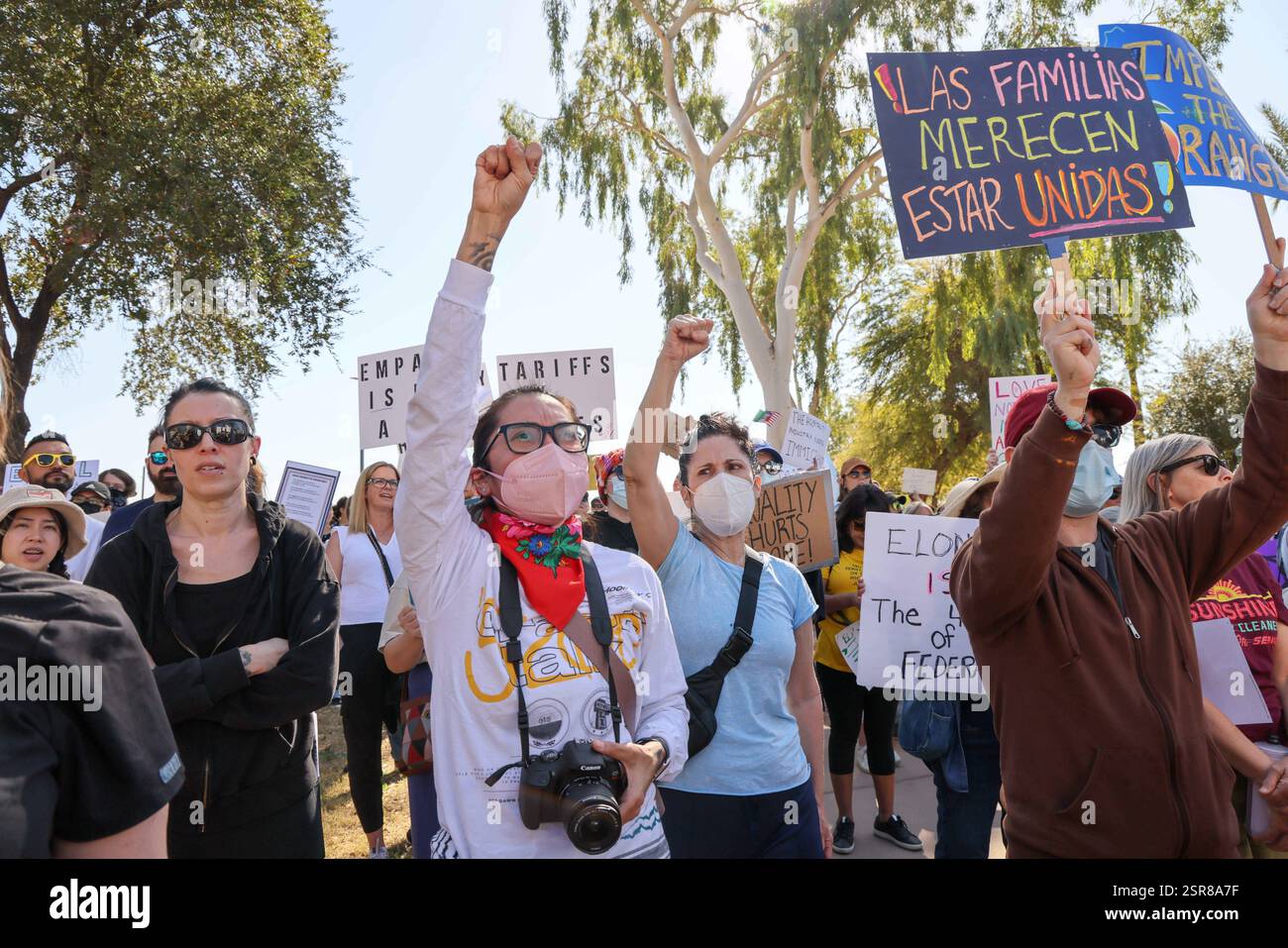 Hundreds of people gathered for the National 50501 Movement protest and ...