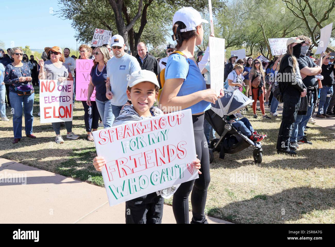 Hundreds of people gathered for the National 50501 Movement protest and ...