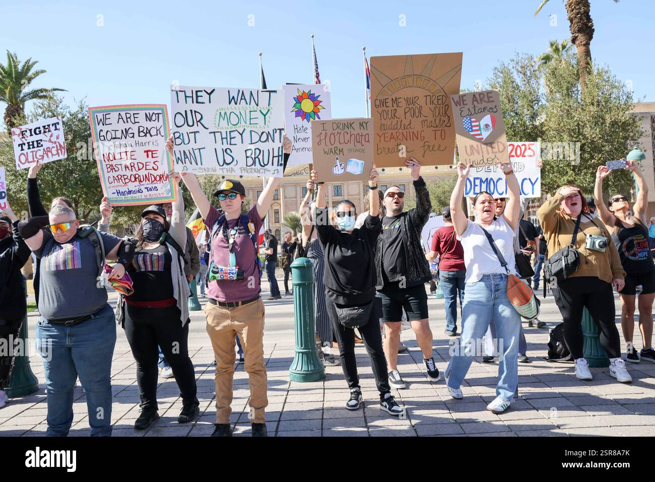 Hundreds of people gathered for the National 50501 Movement protest and ...