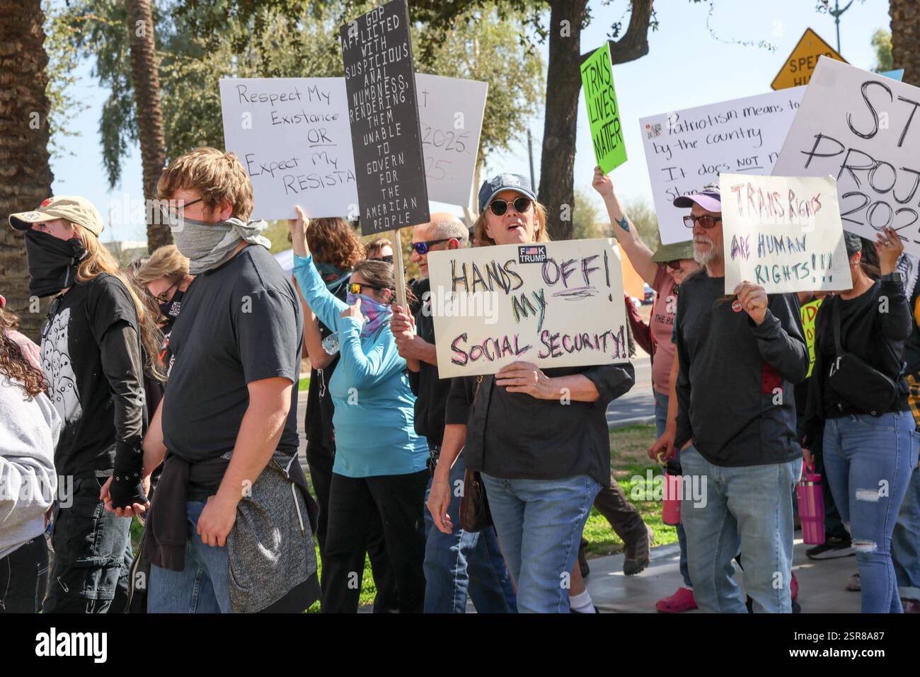Hundreds of people gathered for the National 50501 Movement protest and ...