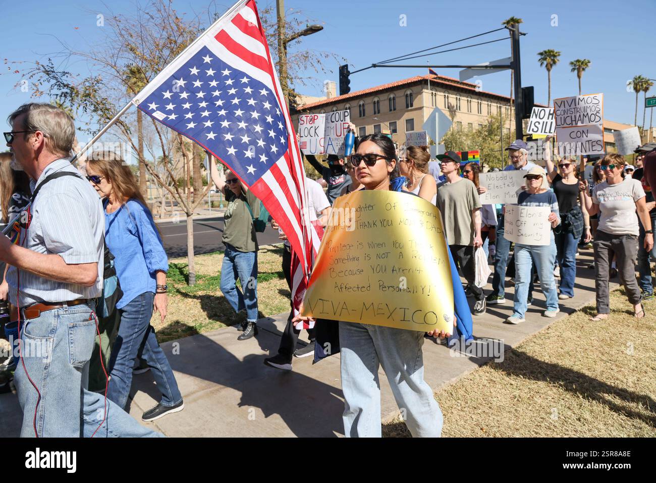 Hundreds of people gathered for the National 50501 Movement protest and ...