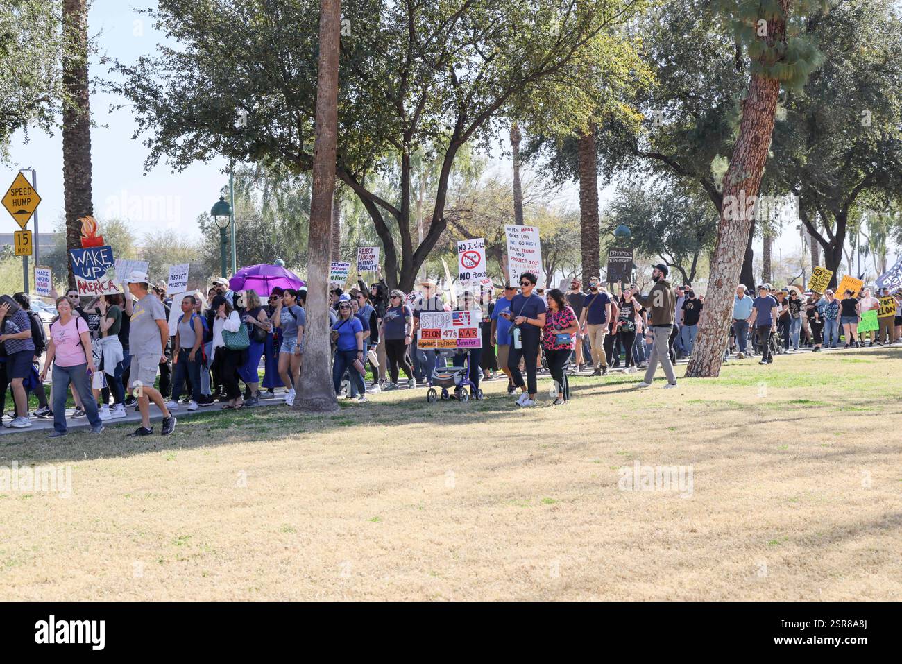 Hundreds of people gathered for the National 50501 Movement protest and ...