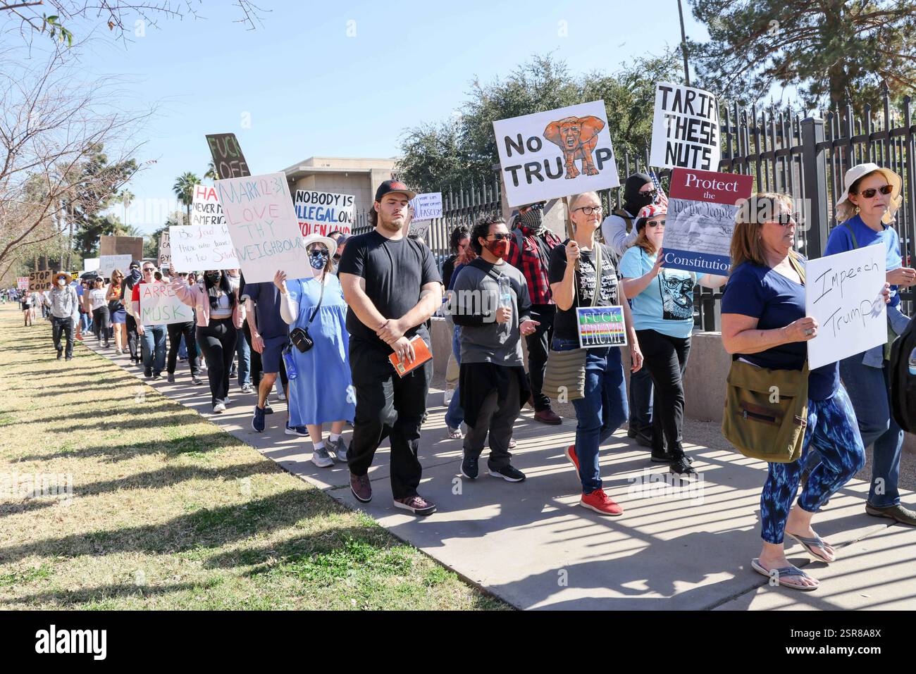 Hundreds of people gathered for the National 50501 Movement protest and ...