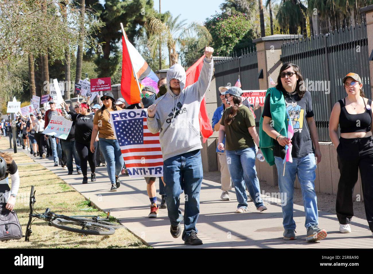 Hundreds of people gathered for the National 50501 Movement protest and ...